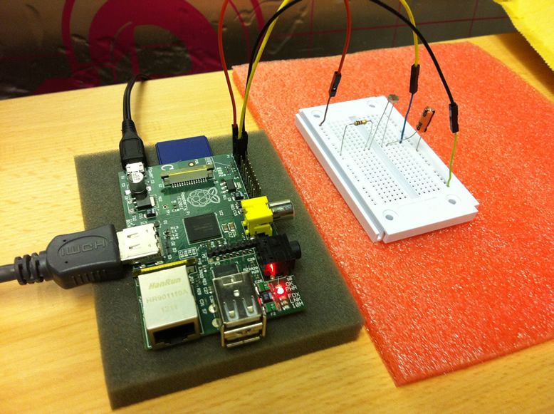 Basic photocell reading using the Gertboard (works) - Raspberry Pi Forums