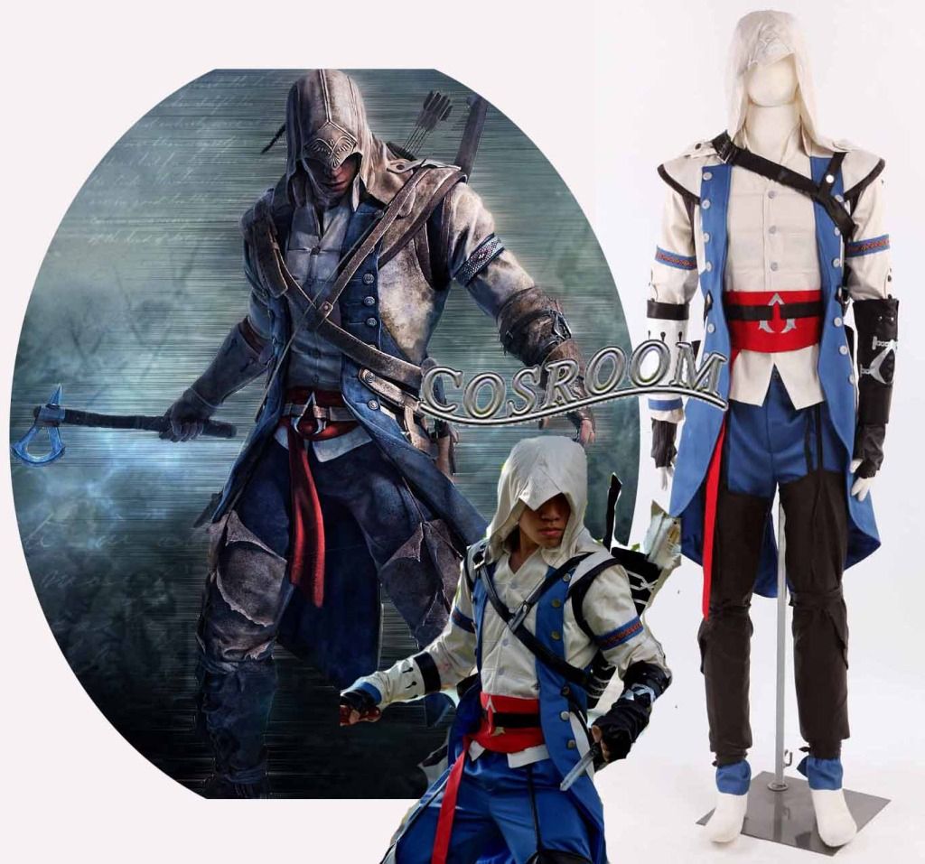 Assassins Creed Iii Ac 3 Connor Kenway Suit Cosplay Costume With