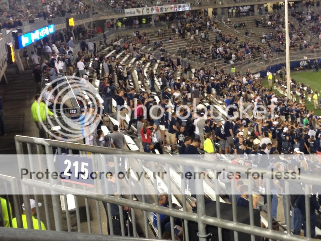 Student section with 12 minutes left in the 4th.