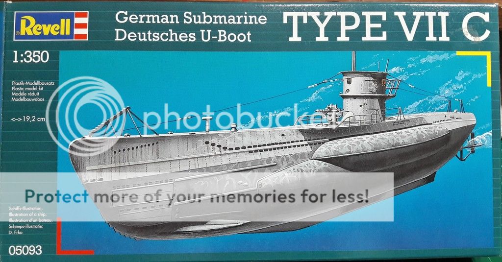 A Mini Wolf.. Revell 1/350 Type VII C U-Boat, OOB Quick Build - Work in ...